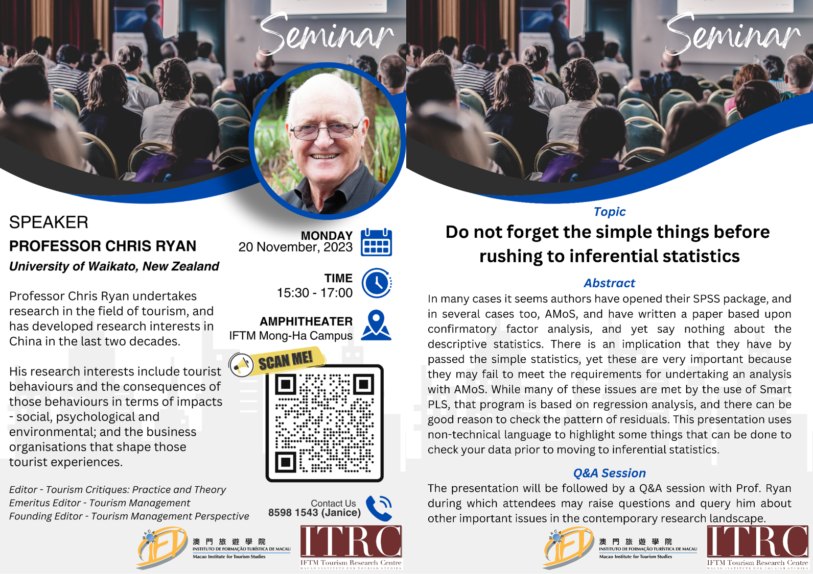 Seminar with Prof. Chris Ryan (Novebmer 20, 2023) — International ...