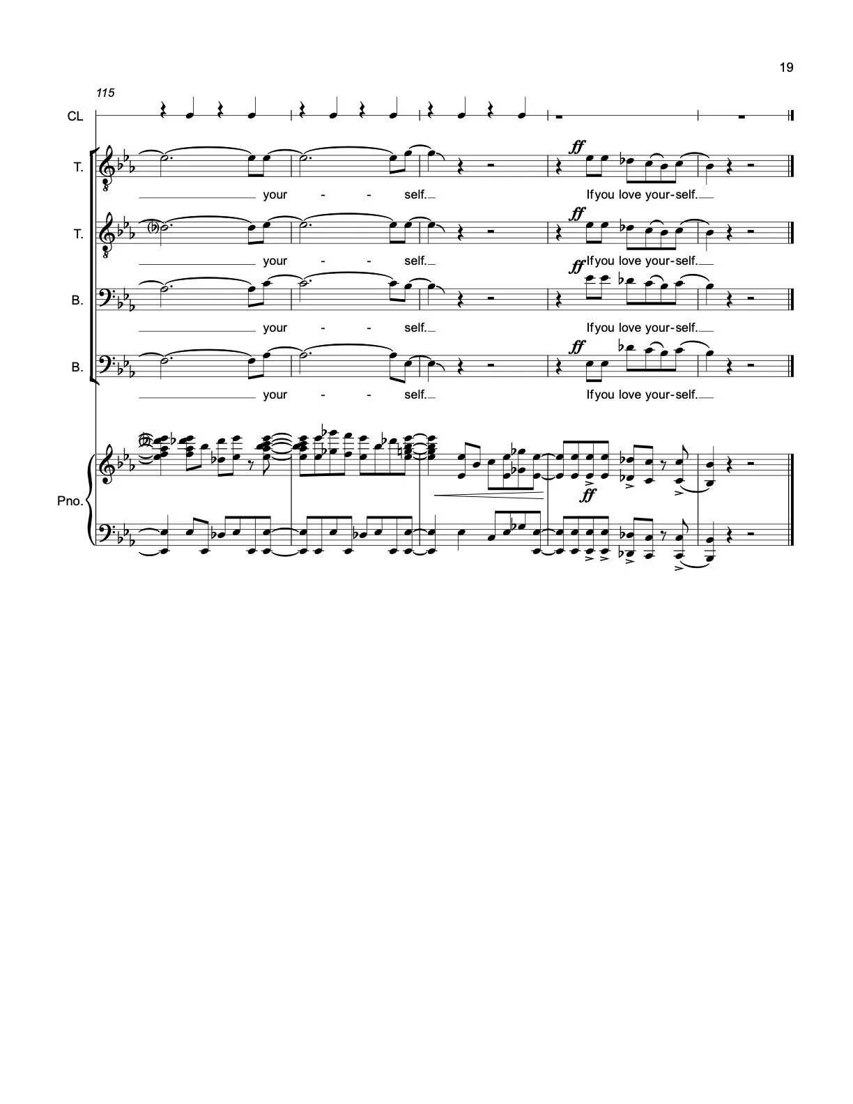 Choral Arrangements — Charlie Beale