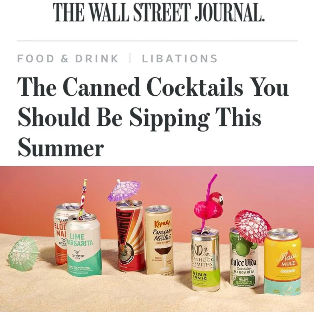 Cardinal Spirits Canned Cocktails — Cardinal Spirits