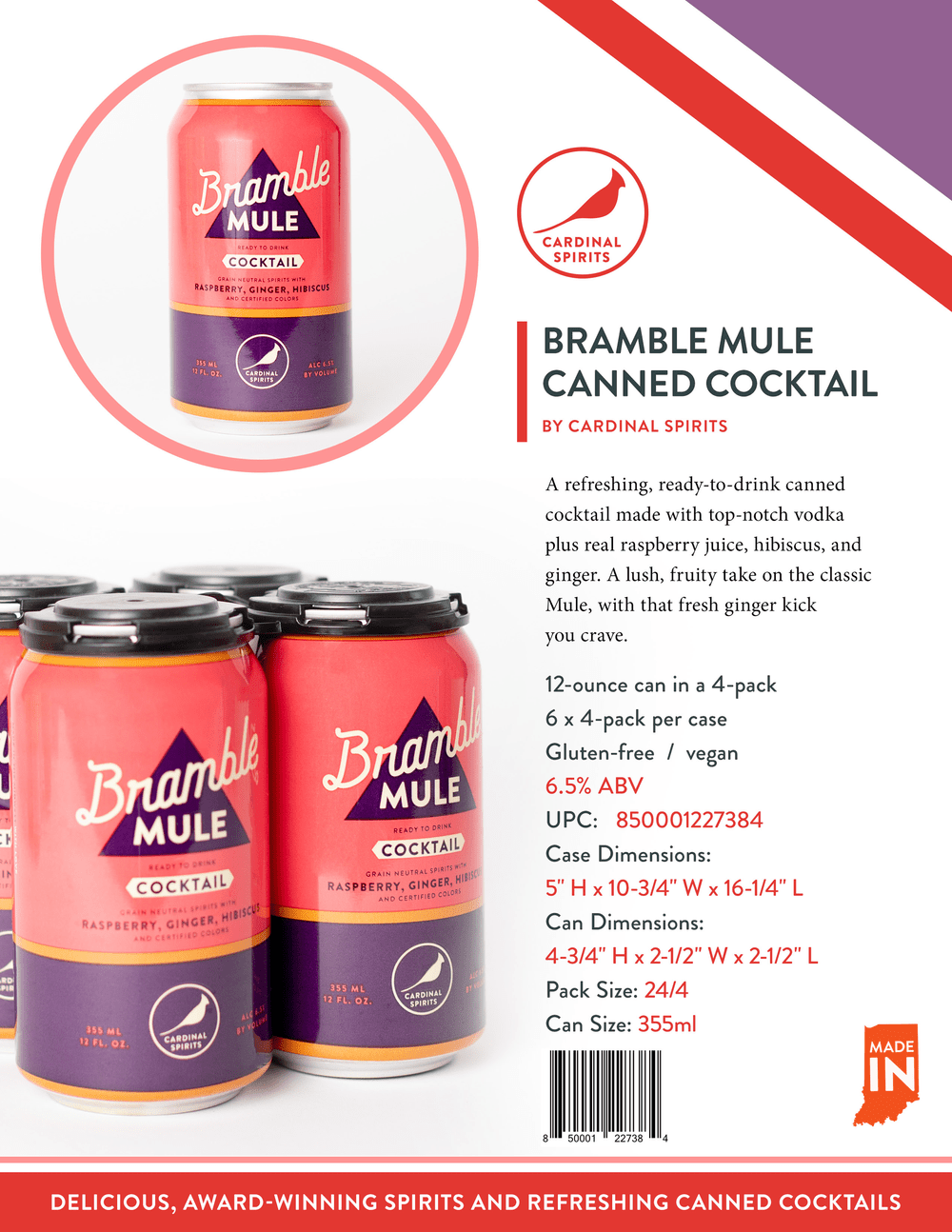 Tech Sheets — Cardinal Spirits