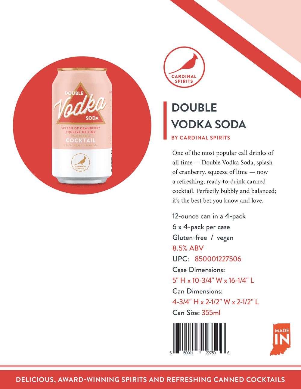 Tech Sheets — Cardinal Spirits