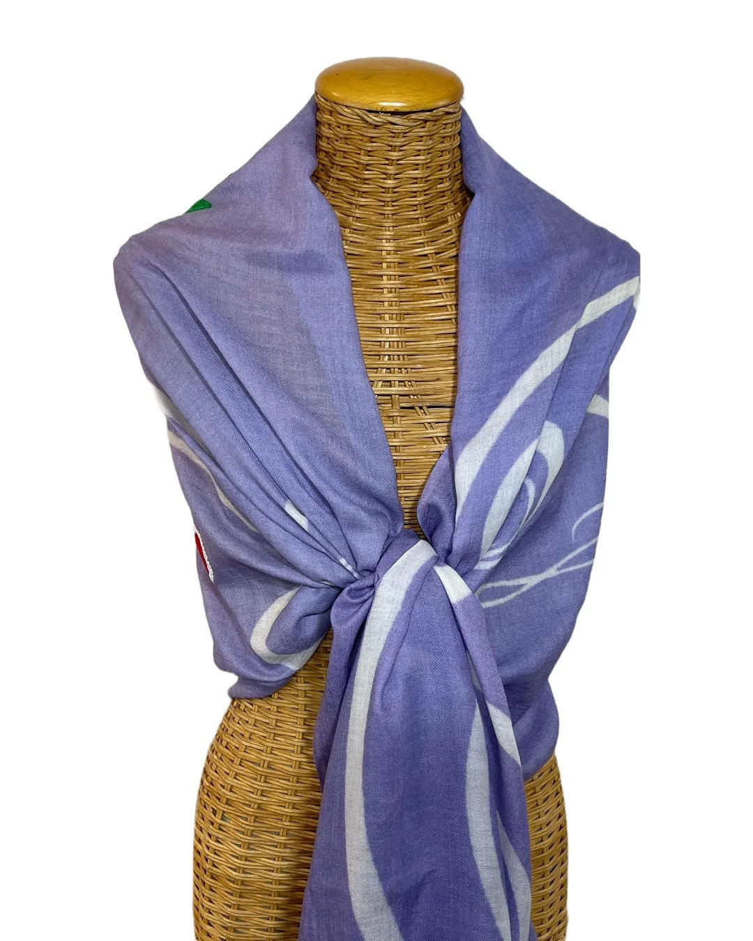 Periwinkle Ombré Merino Wool Just Breathe Scarf — Pam's Pashminas ...