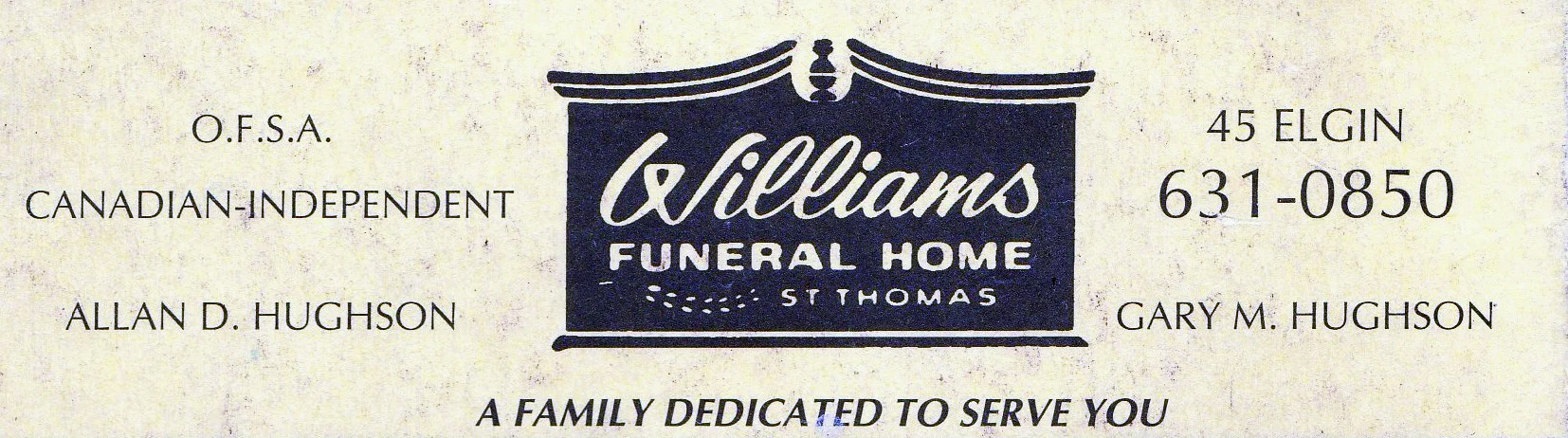 Our History — Williams Funeral Home
