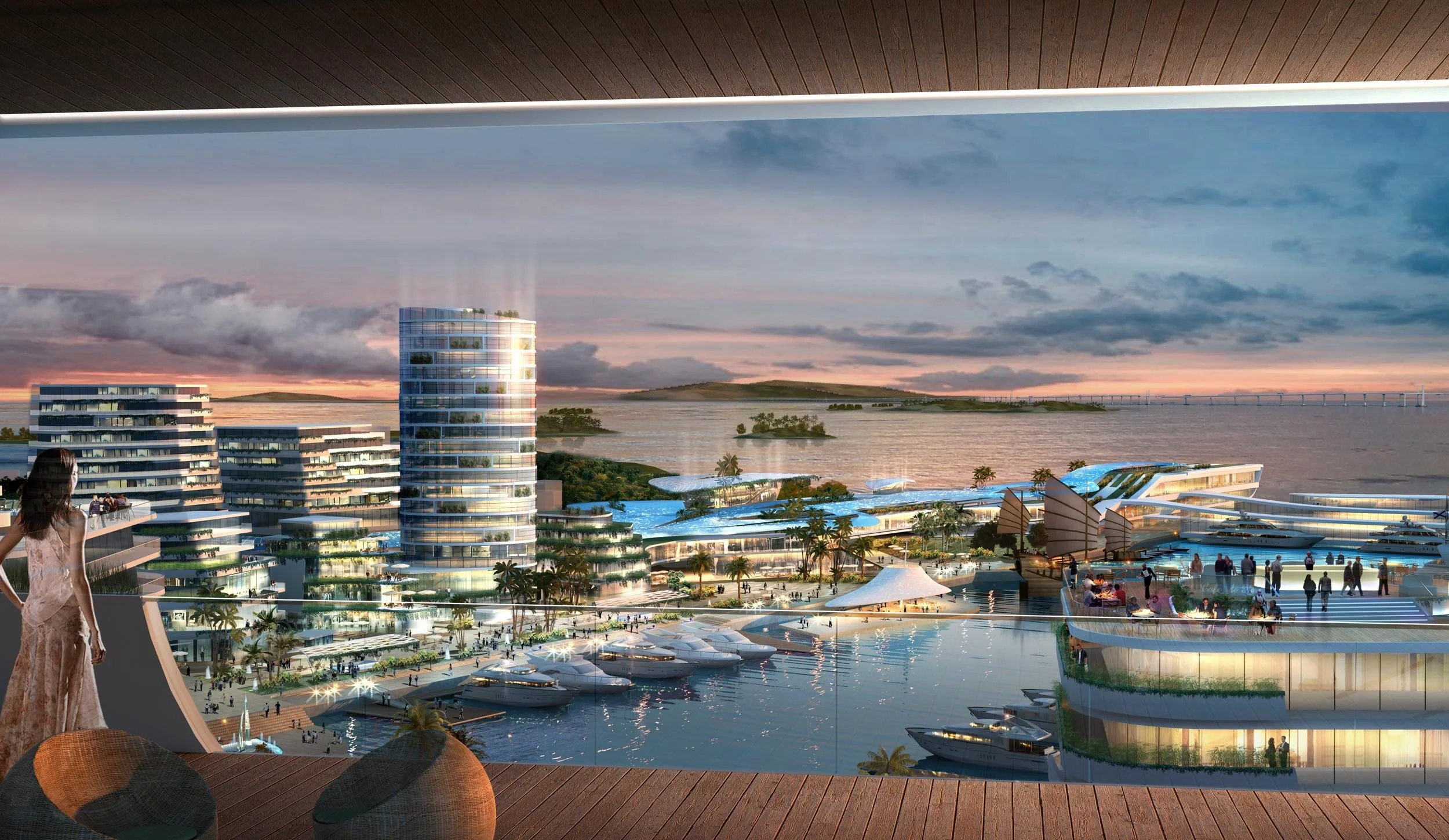 NDA Group | Zhuhai Jiuzhou Port Masterplan Gallery