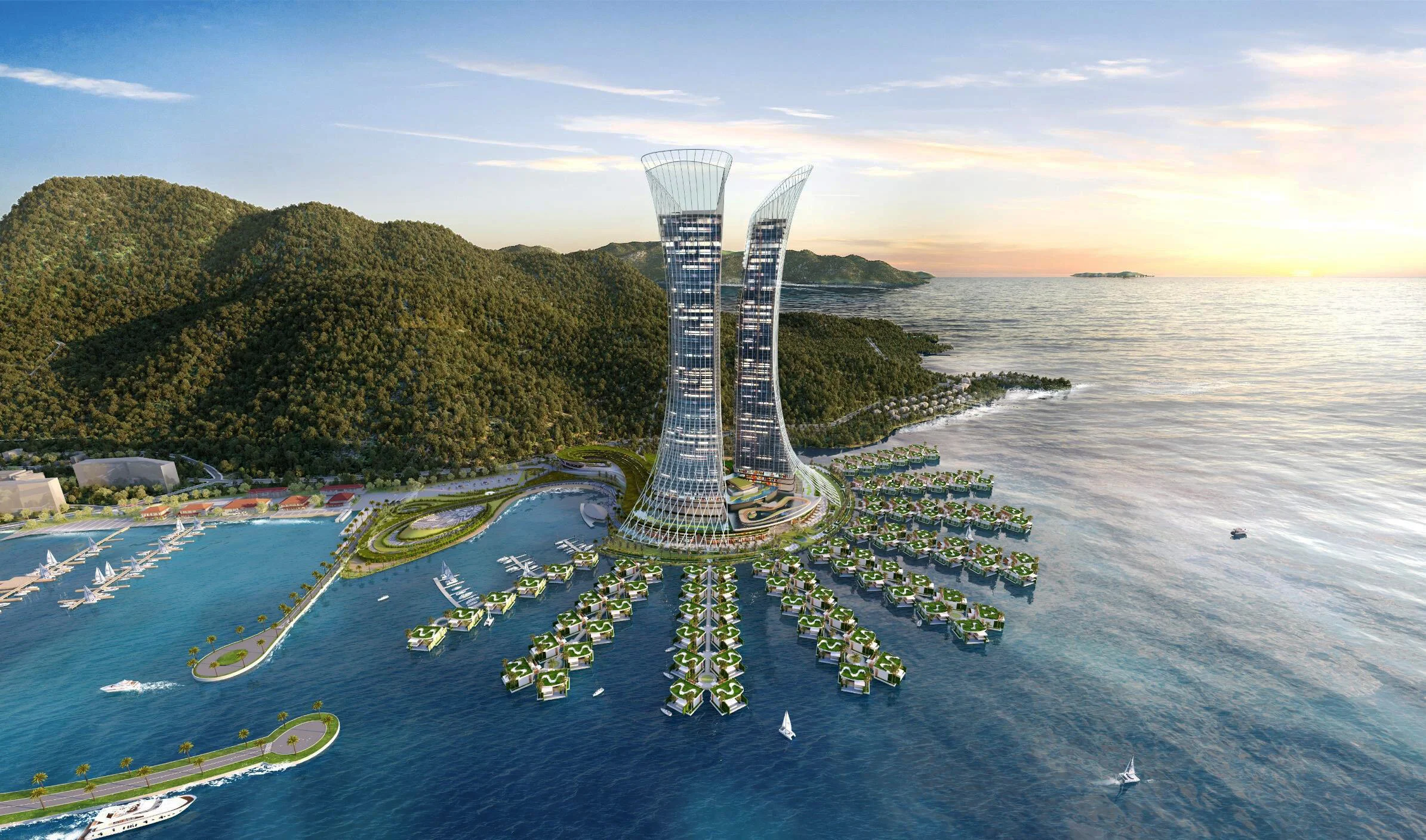 NDA Group | Khu nghỉ dưỡng Nha Trang Peacock Marina Towers & Overwater Villa - VN