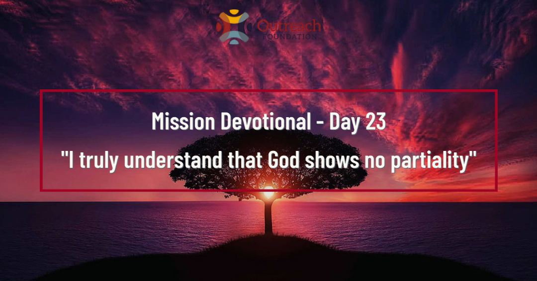Devotional — Outreach Stories — The Outreach Foundation