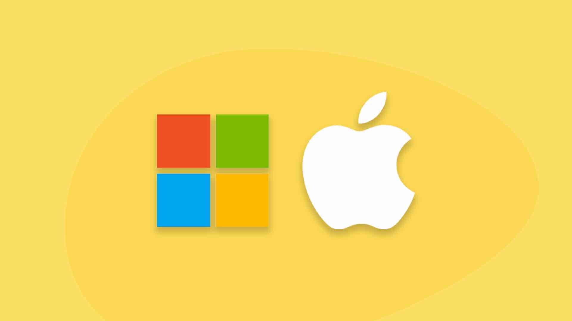 Microsoft Apple Logo