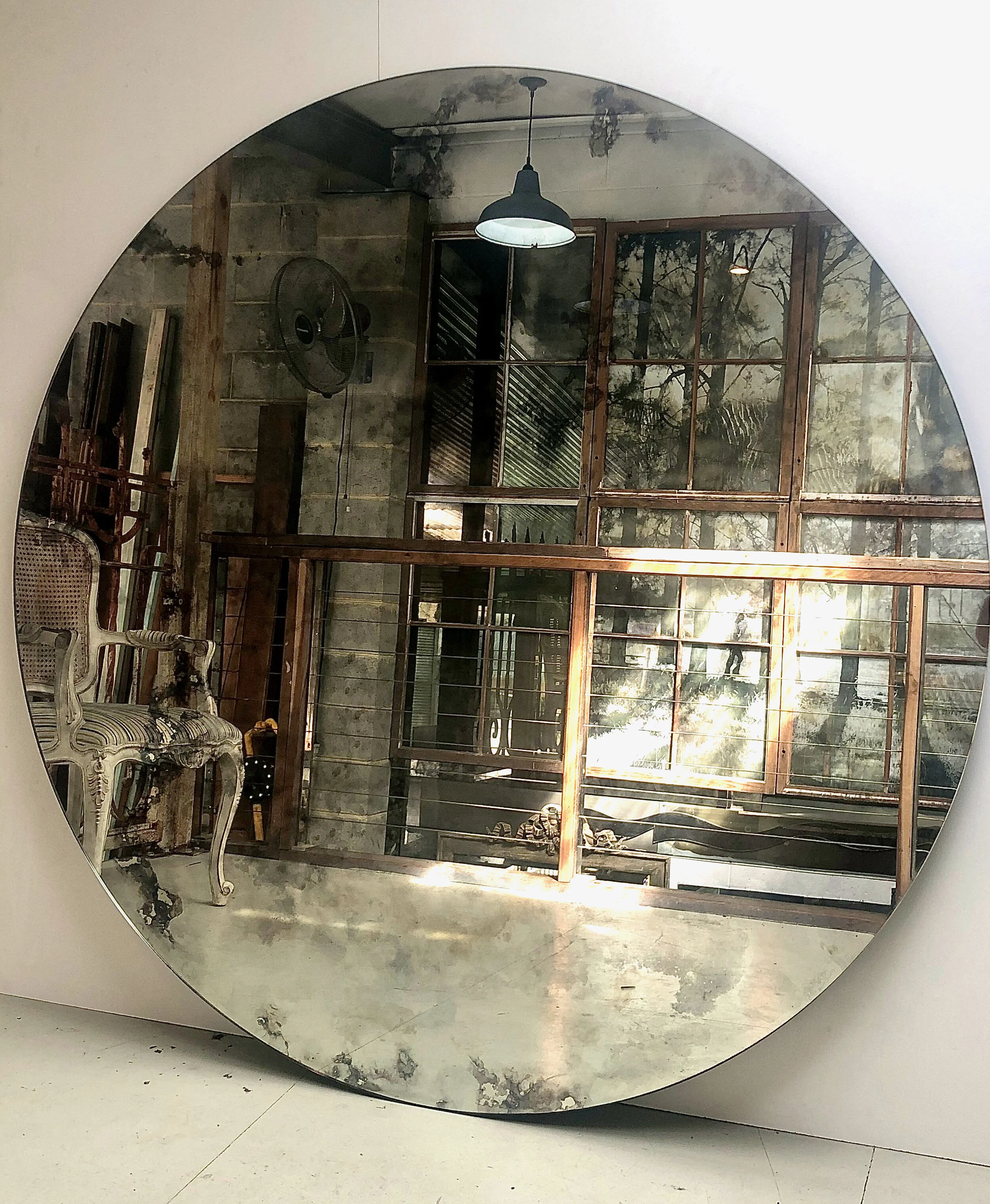 antique mirror glass