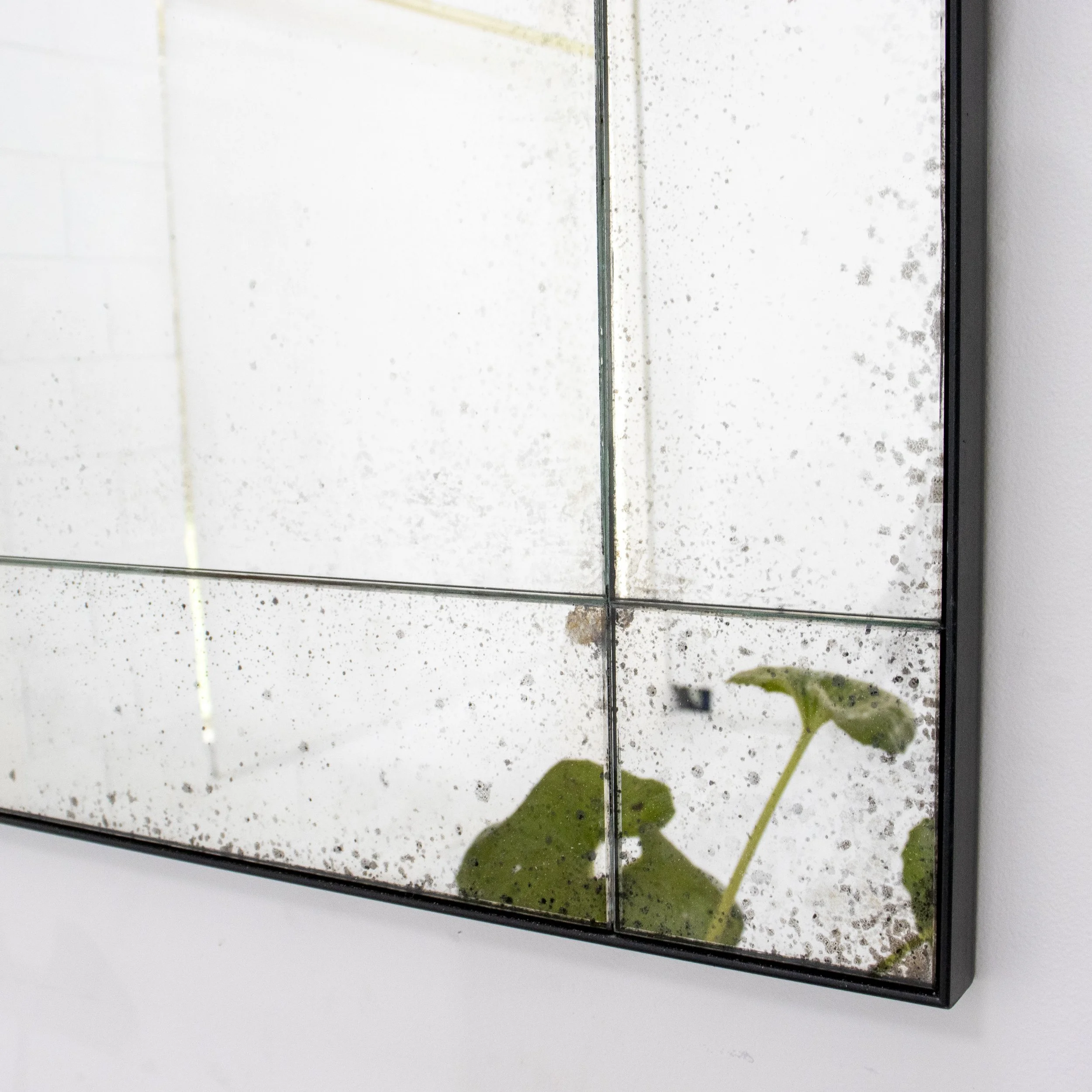 Antique mirror glass