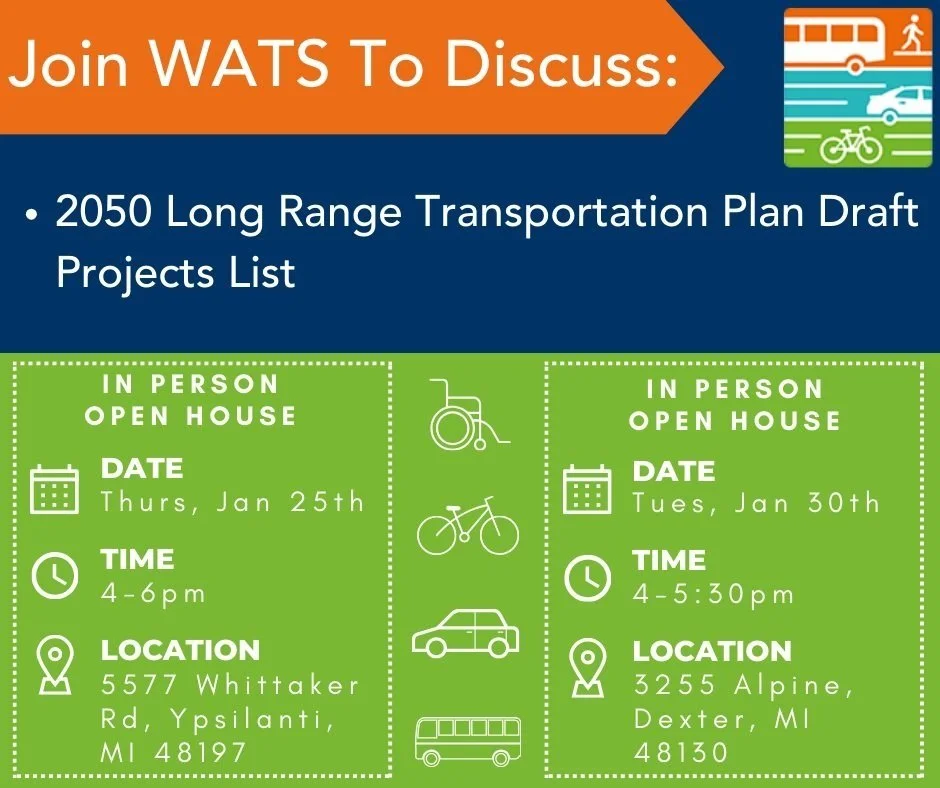 2050 Long Range Plan Development — Washtenaw Area Transportation Study