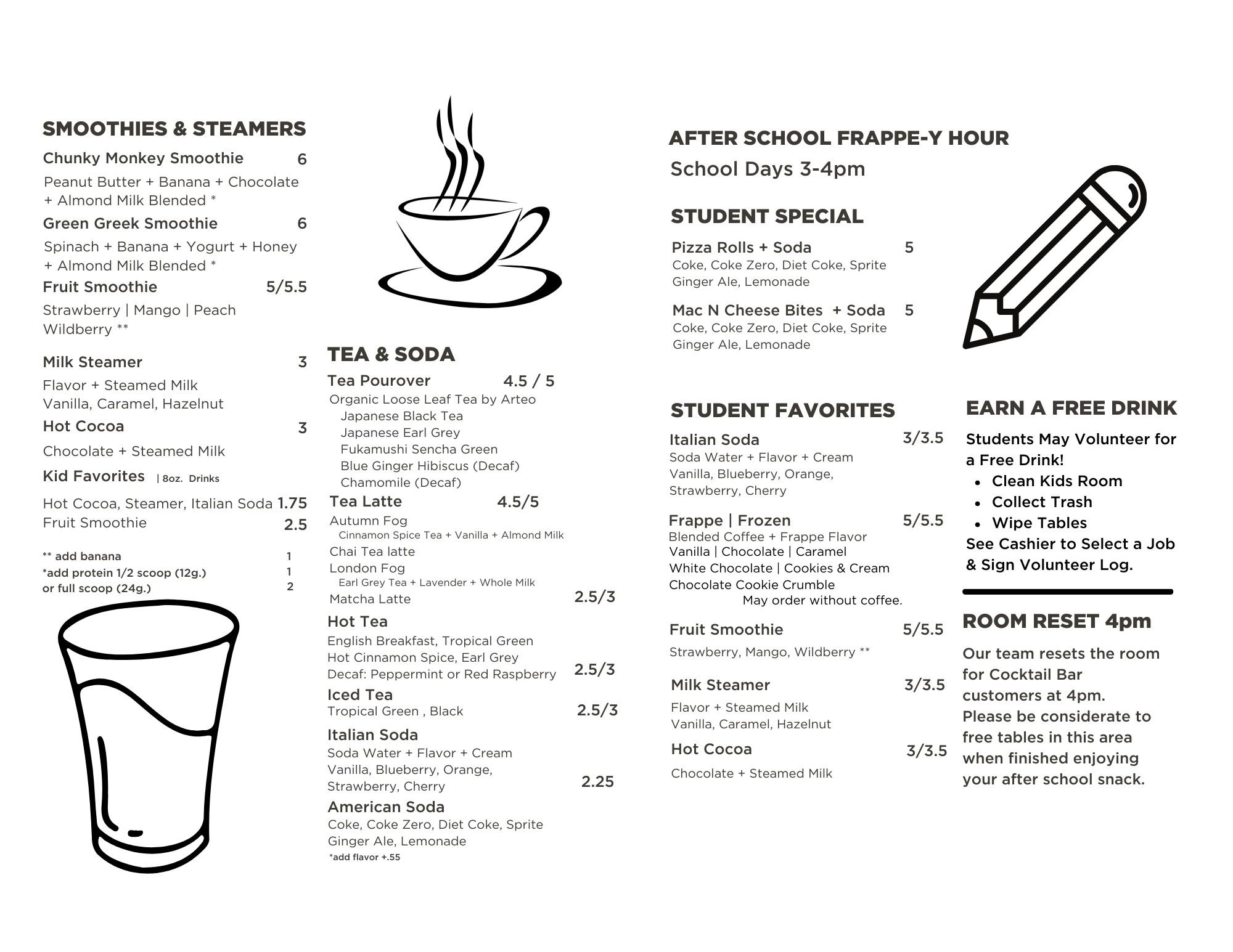 Menu — Fort Thomas Coffee