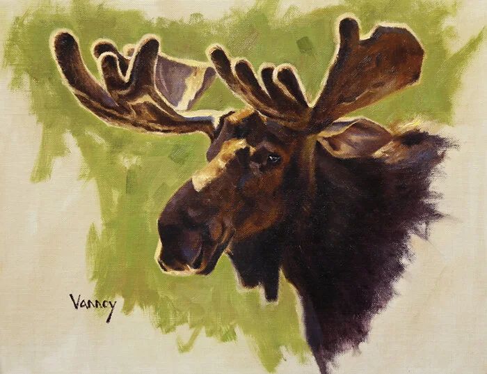 Moose Head Painting