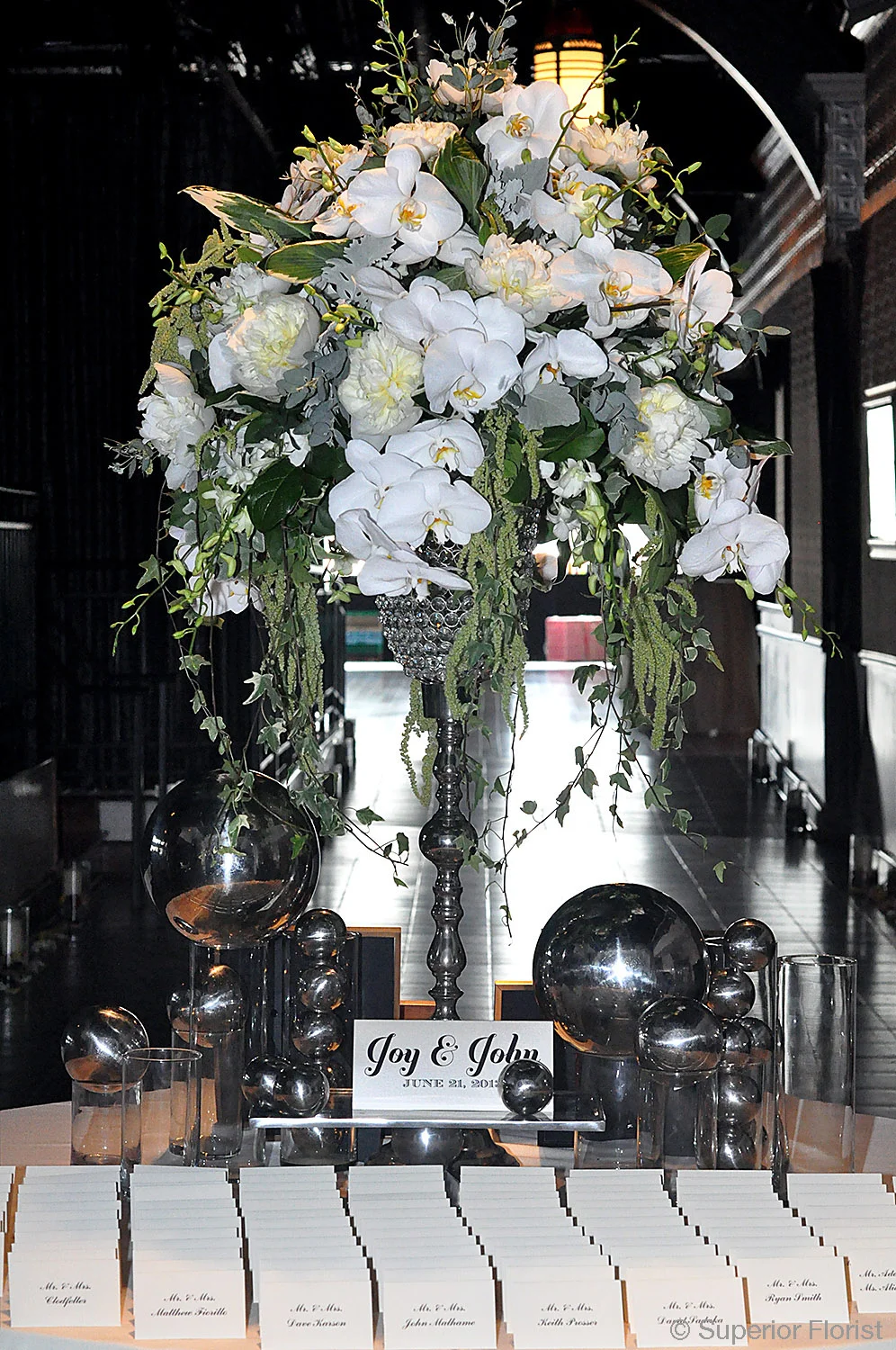 Superior Florist – Event Florals — Escort Tables