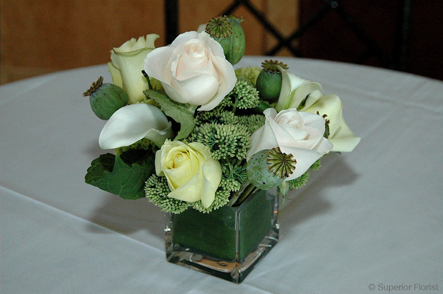 Superior Florist – Event Florals — Cocktail Tables