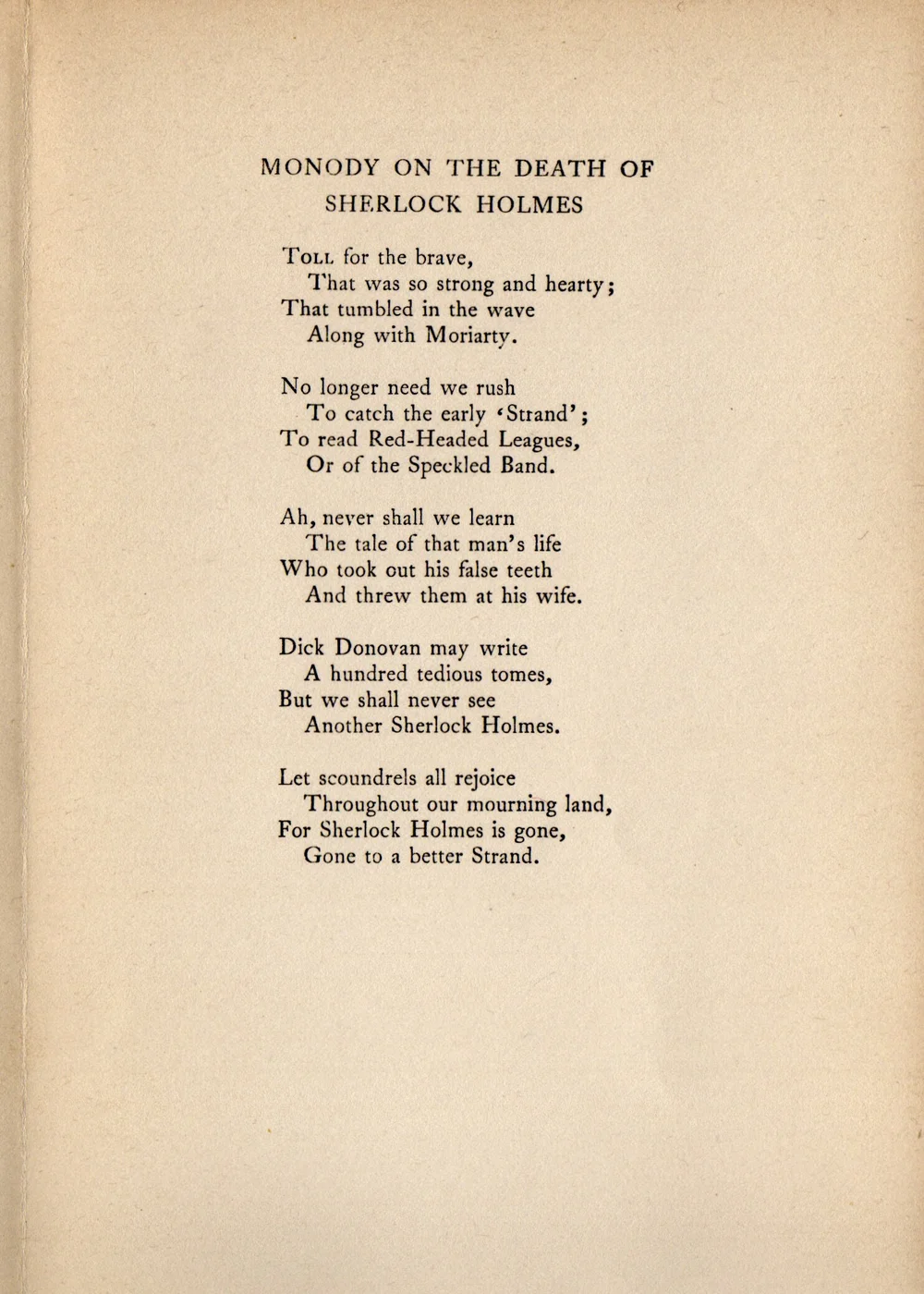 Sherlock Poems