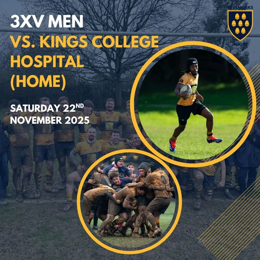 3XV Men Sevenoaks RFC vs. Kings College Hospital RFC — Sevenoaks Rugby