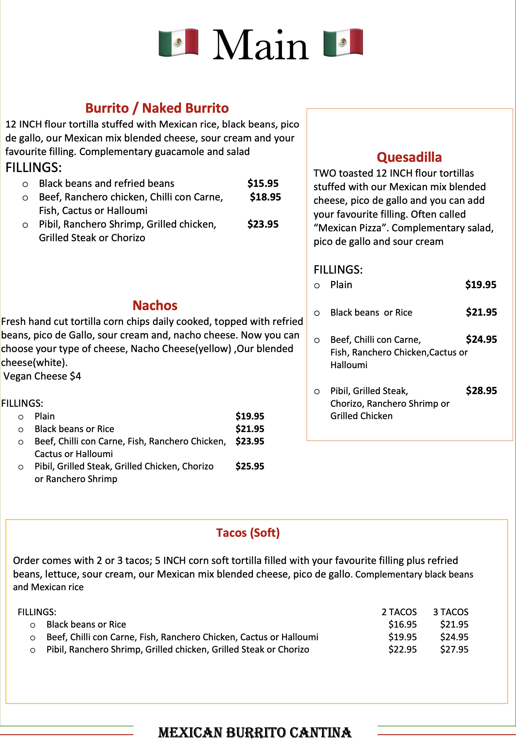 Dine in — Authentic Mexican Food Sydney