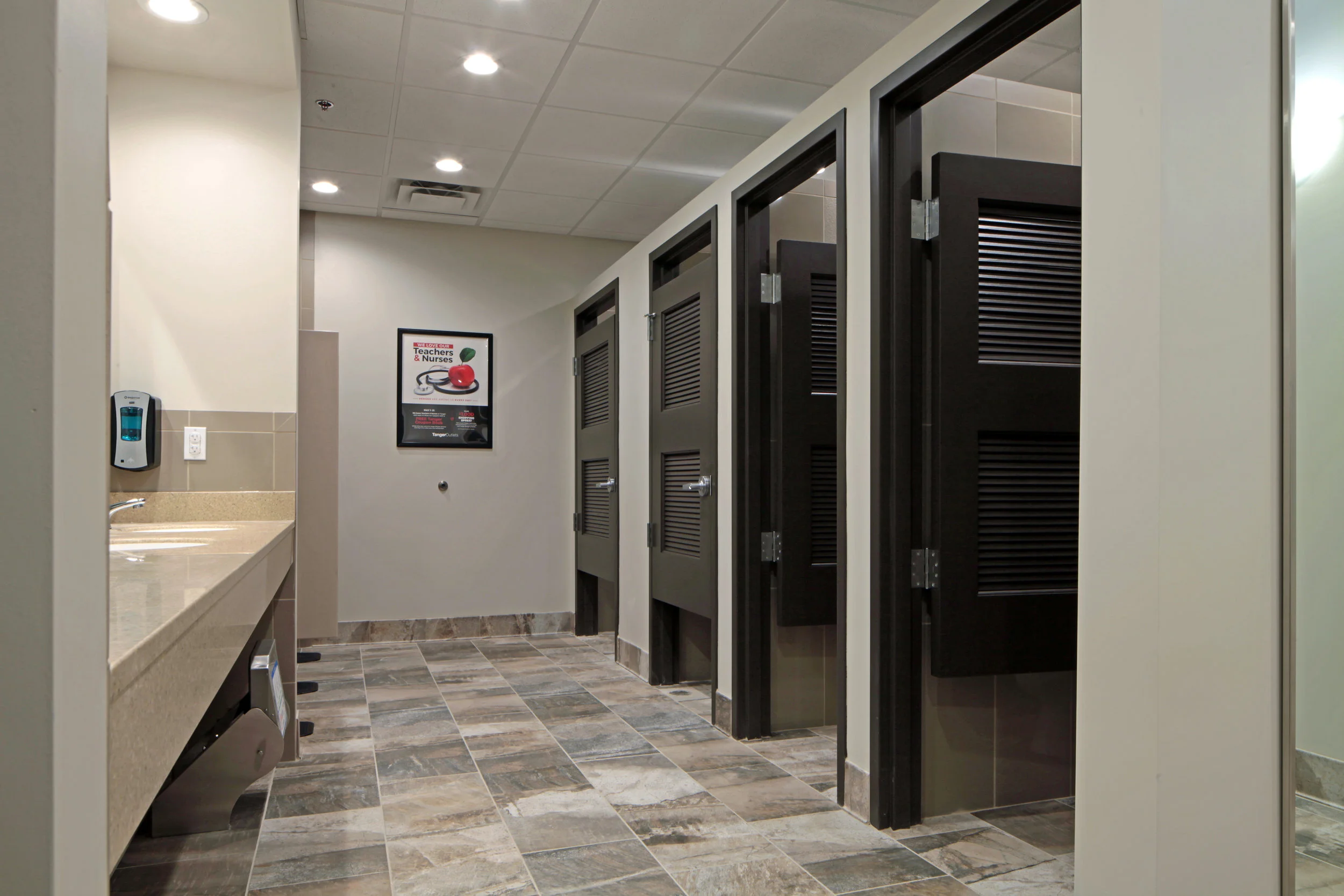 Tanger Outlet Restrooms — Woodruff Construction | Iowa Commercial ...