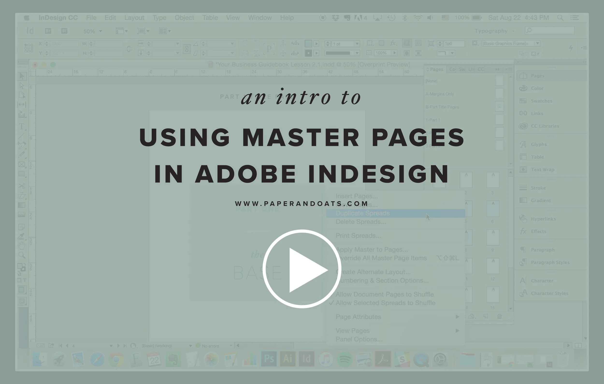 An Intro To Using Parent Pages formerly Master Pages In Adobe InDesign Video Tutorial an-intro-to-using-parent-pages-formerly-master-pages-in-adobe-indesign-video-tutorial