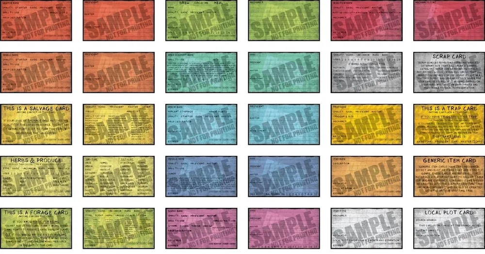 Types of Item Cards — Dystopia Rising: Texas