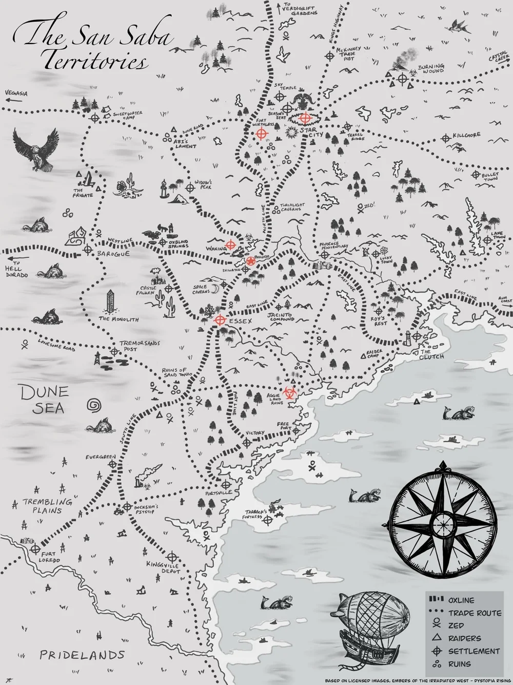 Map of the San Saba — Dystopia Rising: Texas