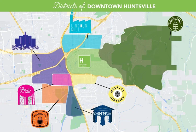 About Huntsville Districts — Downtown Huntsville