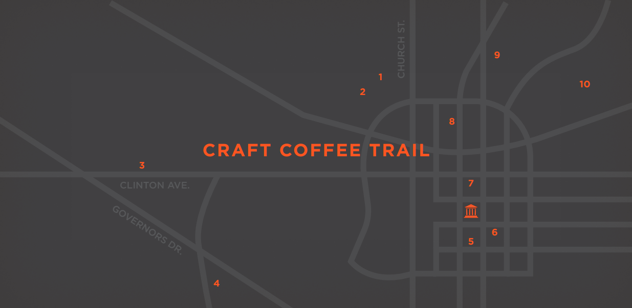 Downtown Huntsville Craft Coffee Trail — Downtown Huntsville