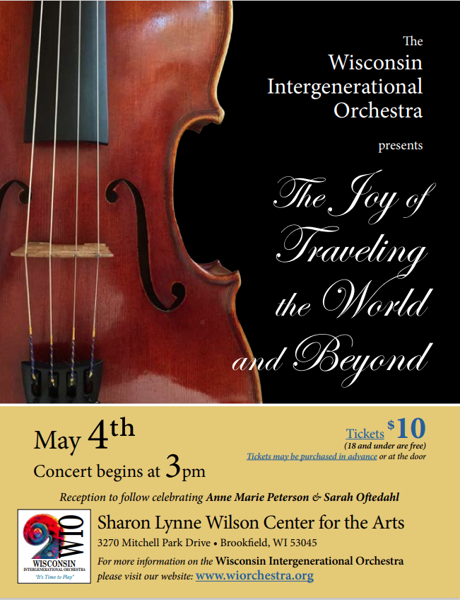 Wisconsin Intergenerational Orchestra Presents The Joy of Traveling The ...
