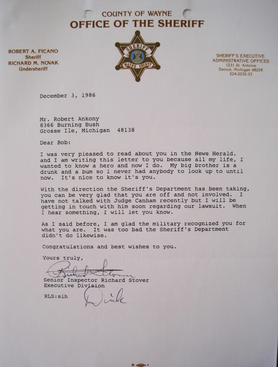 Four Second-Floor Narcotics Stories — Robert Ankony