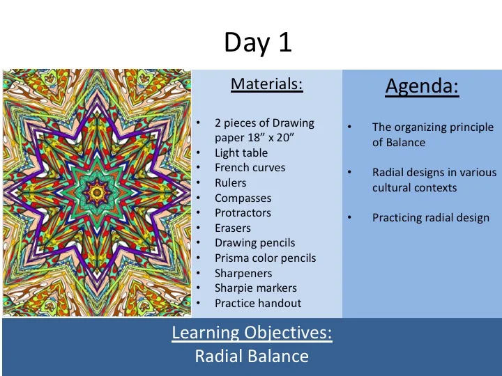 Radial Balance Drawing
