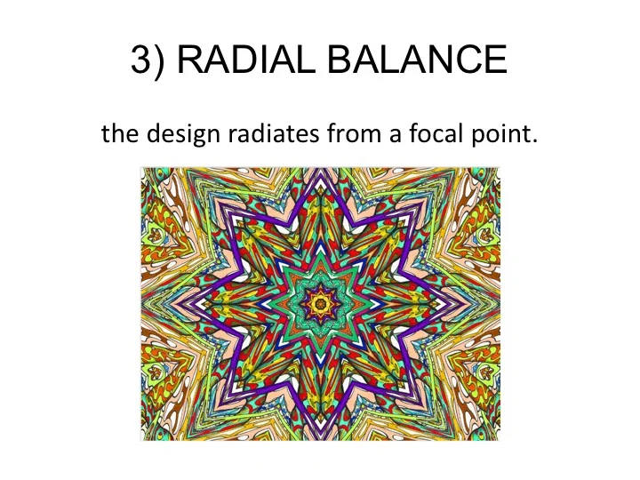Radial Balance Examples