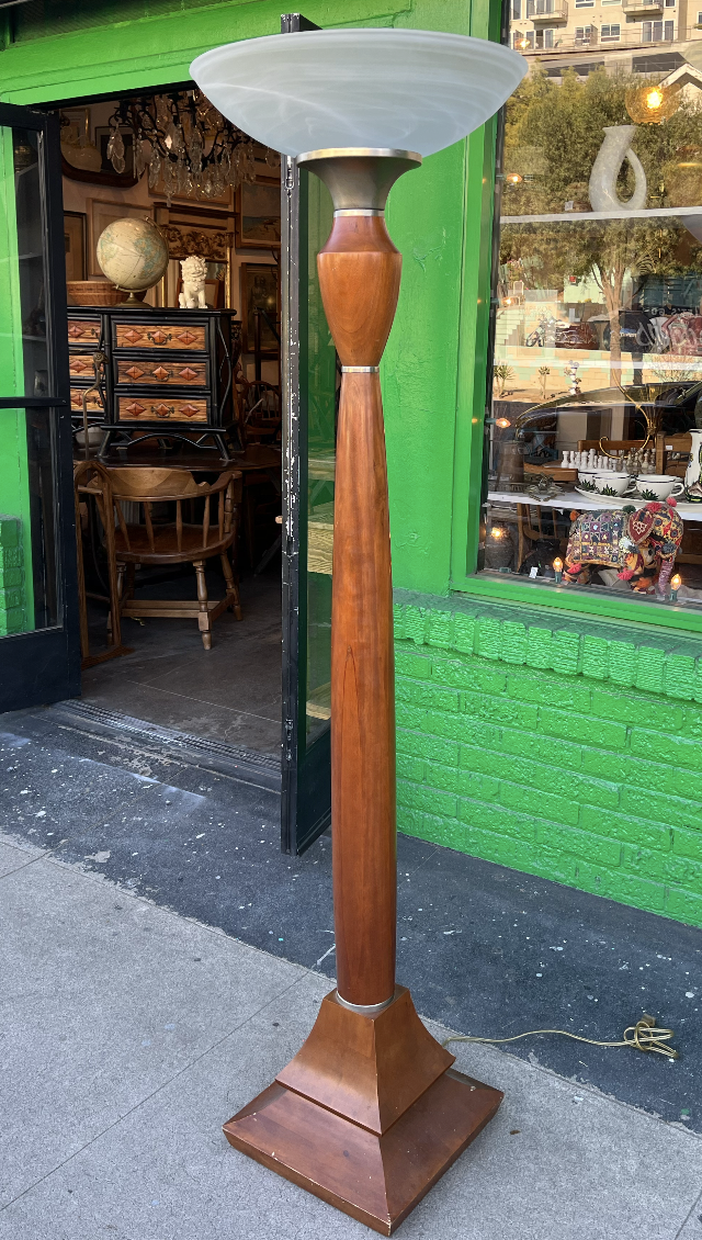 Seriously Good Looking | Post-modern Floor Lamp in Wood — Casa Victoria ...