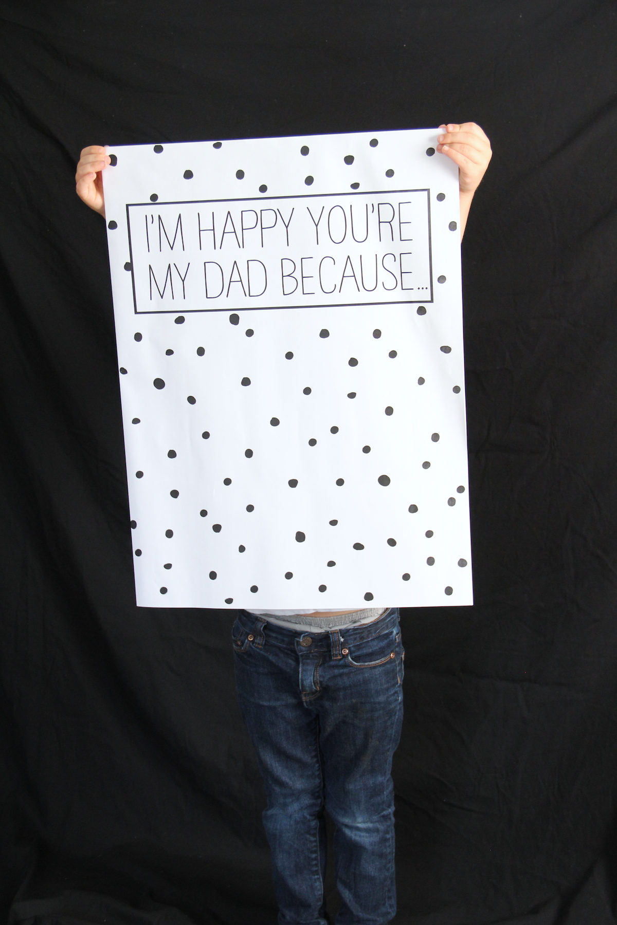 GIANT FATHER'S DAY CARD — And We Play