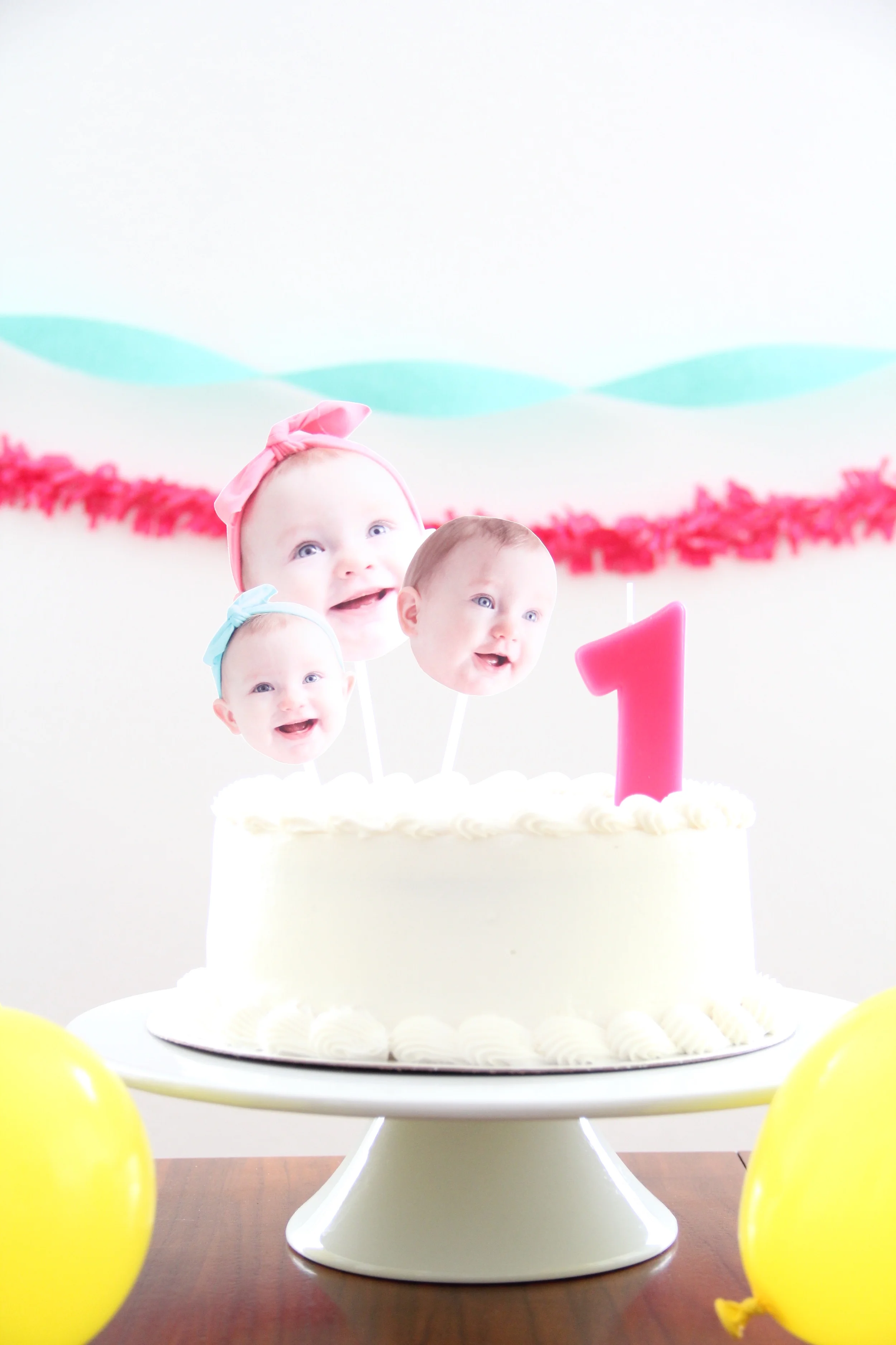 BABY BIRTHDAY CAKE TOPPERS — And We Play