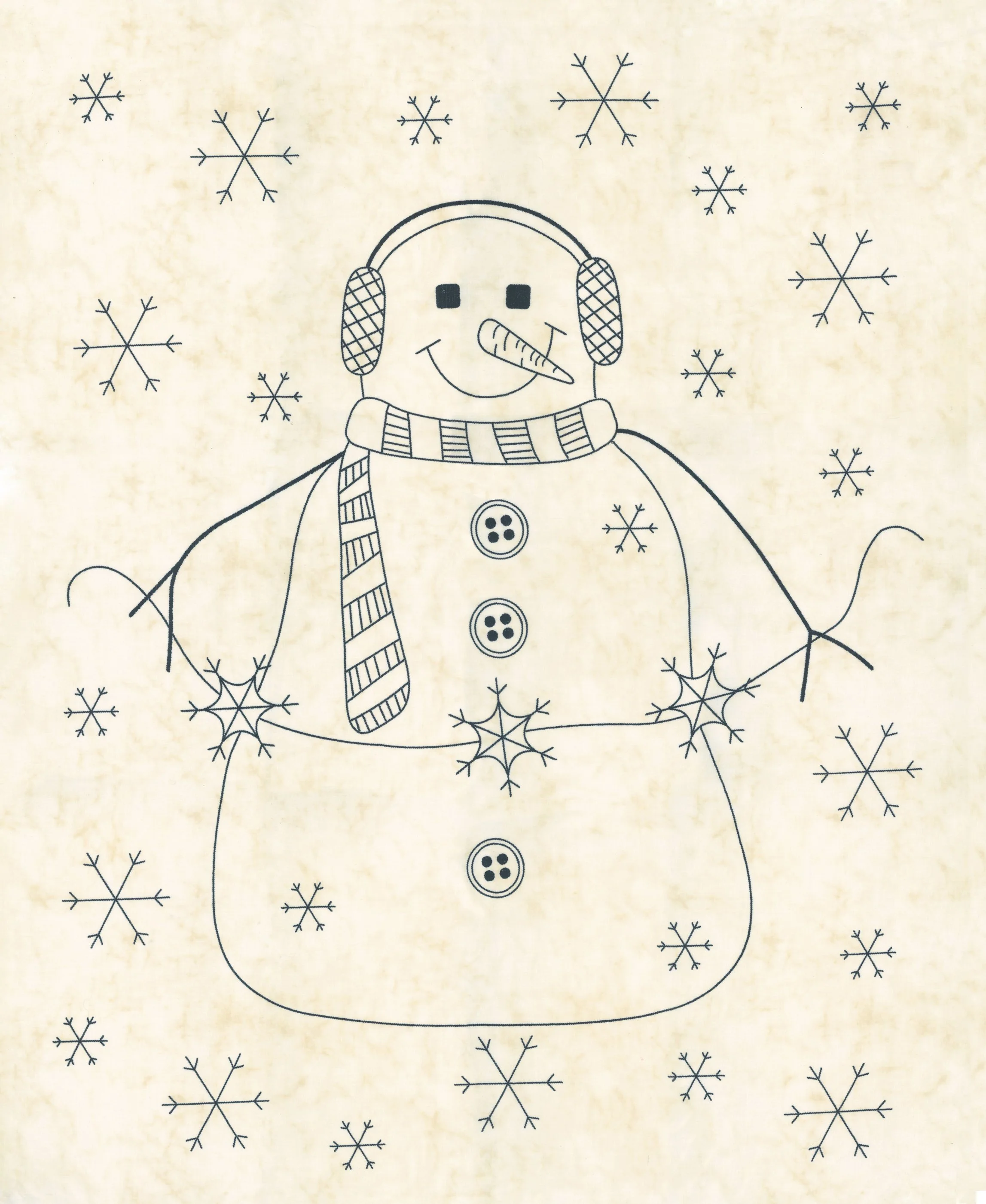 Snowman Gatherings IV by Primitive Gatherings for Moda Fabrics ...