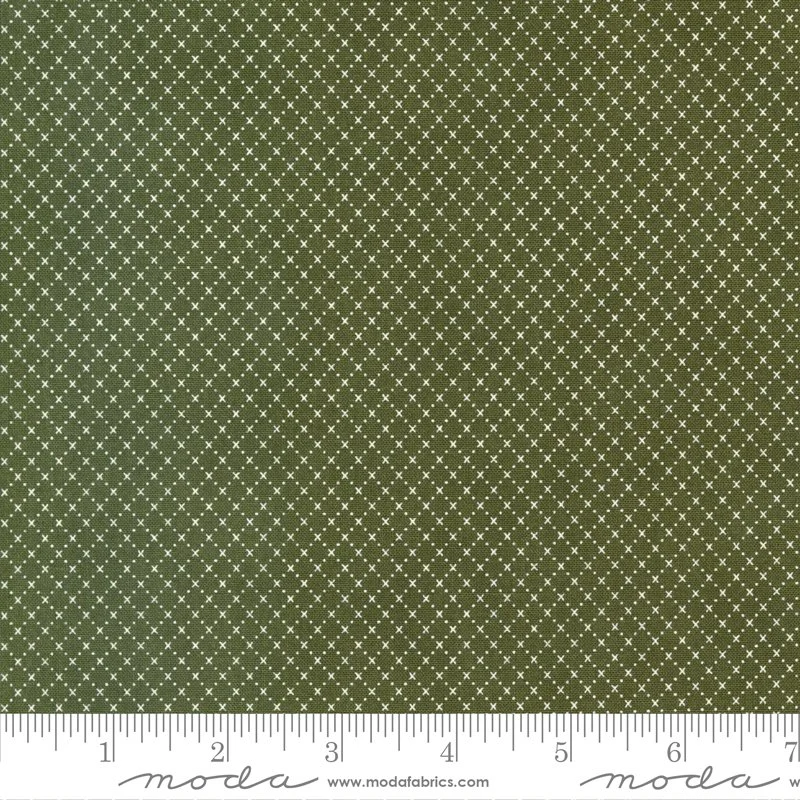 Joyful Gatherings • Xs and Os • Evergreen • 49214 16 — Rocking Chair Quilts