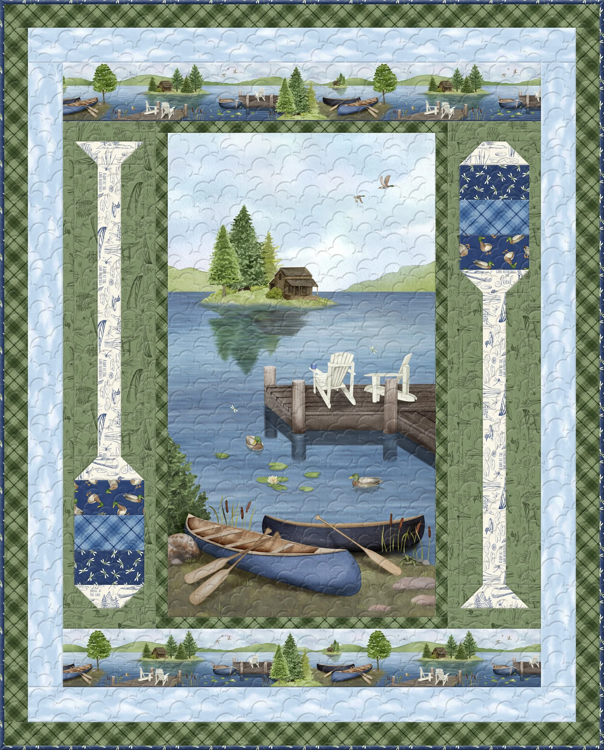 Lakefront Toile Cream 27684-244 — Rocking Chair Quilts