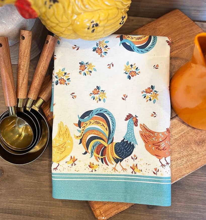 Classic Retro Toweling - Cluck Cluck 920 290 — Rocking Chair Quilts