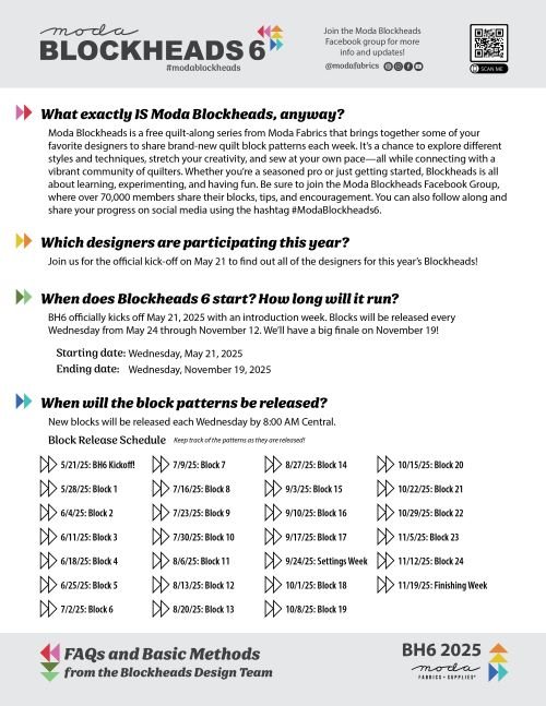 Blockheads 6 Blog-a-Long • BLOCK SIX • FREE PATTERN • LET'S GO! LET'S ...