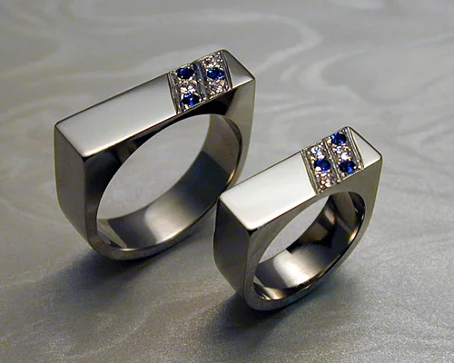 Matching ladies bands. — Metamorphosis Jewelry