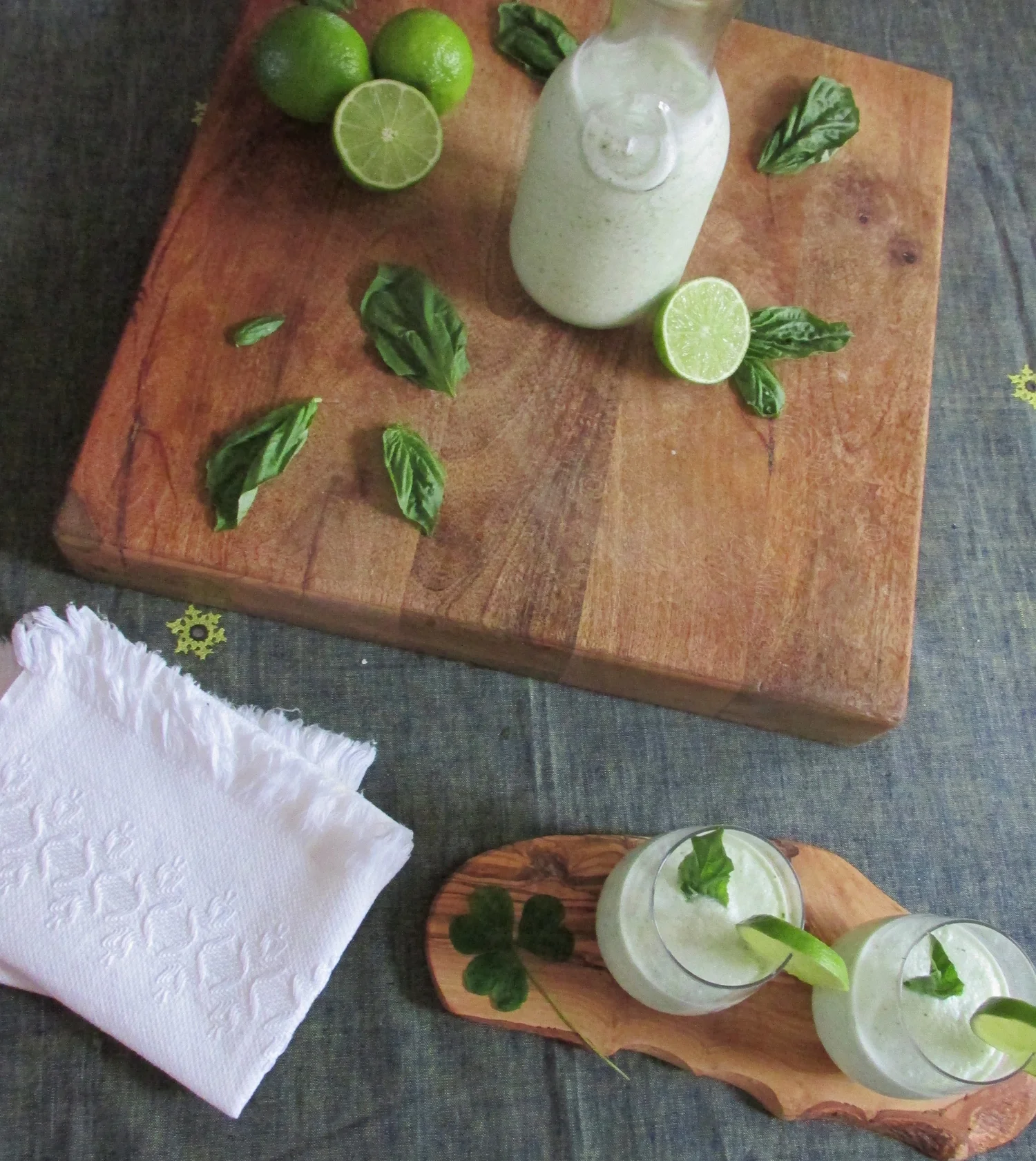 Refreshing Coconut, Lime, and Basil Cocktails — My Diary of Us