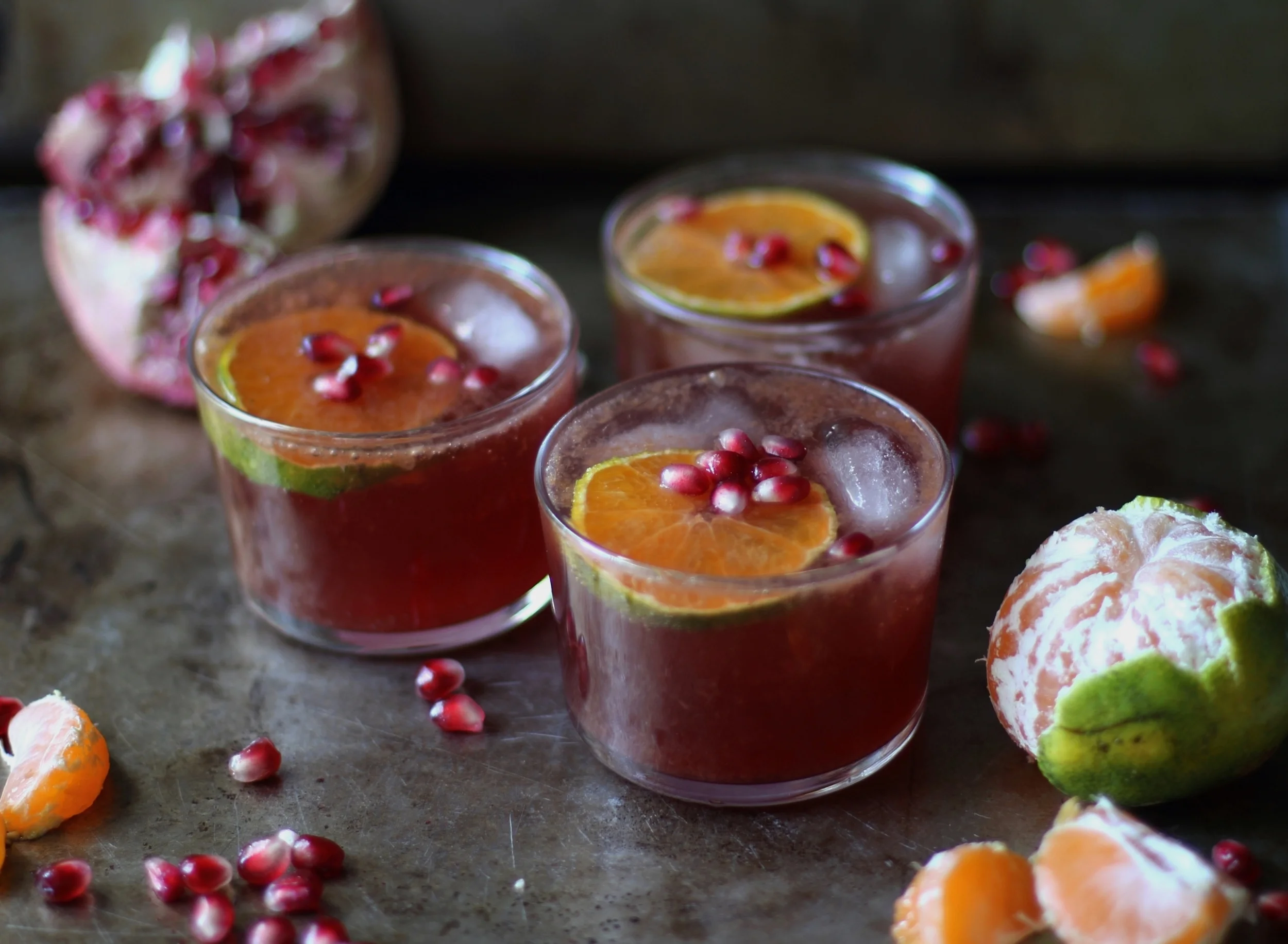 Pomegranate and Satsuma Gin Martini — My Diary of Us