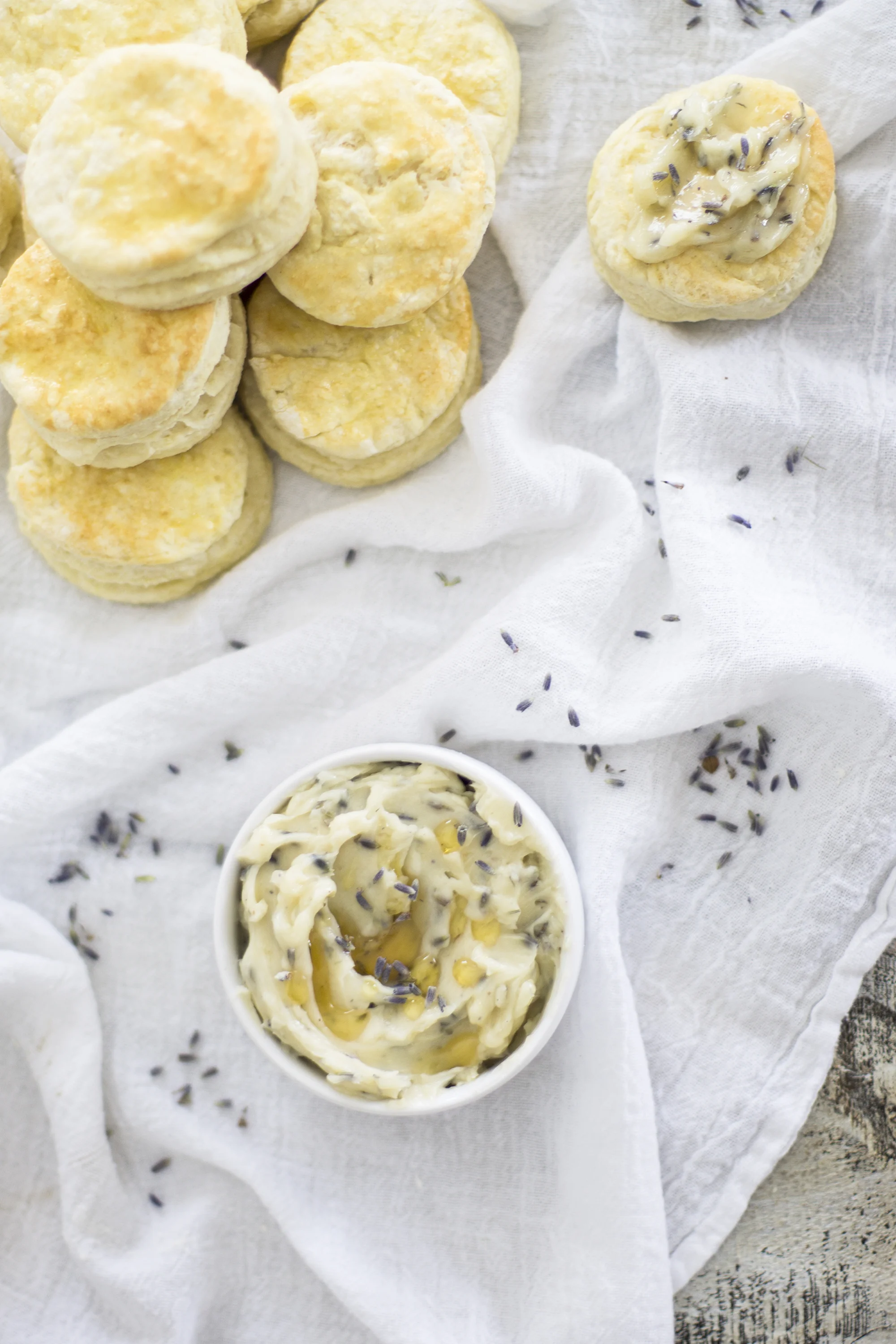 Homemade Flaky Biscuits with Lavender Honey Butter — My Diary of Us