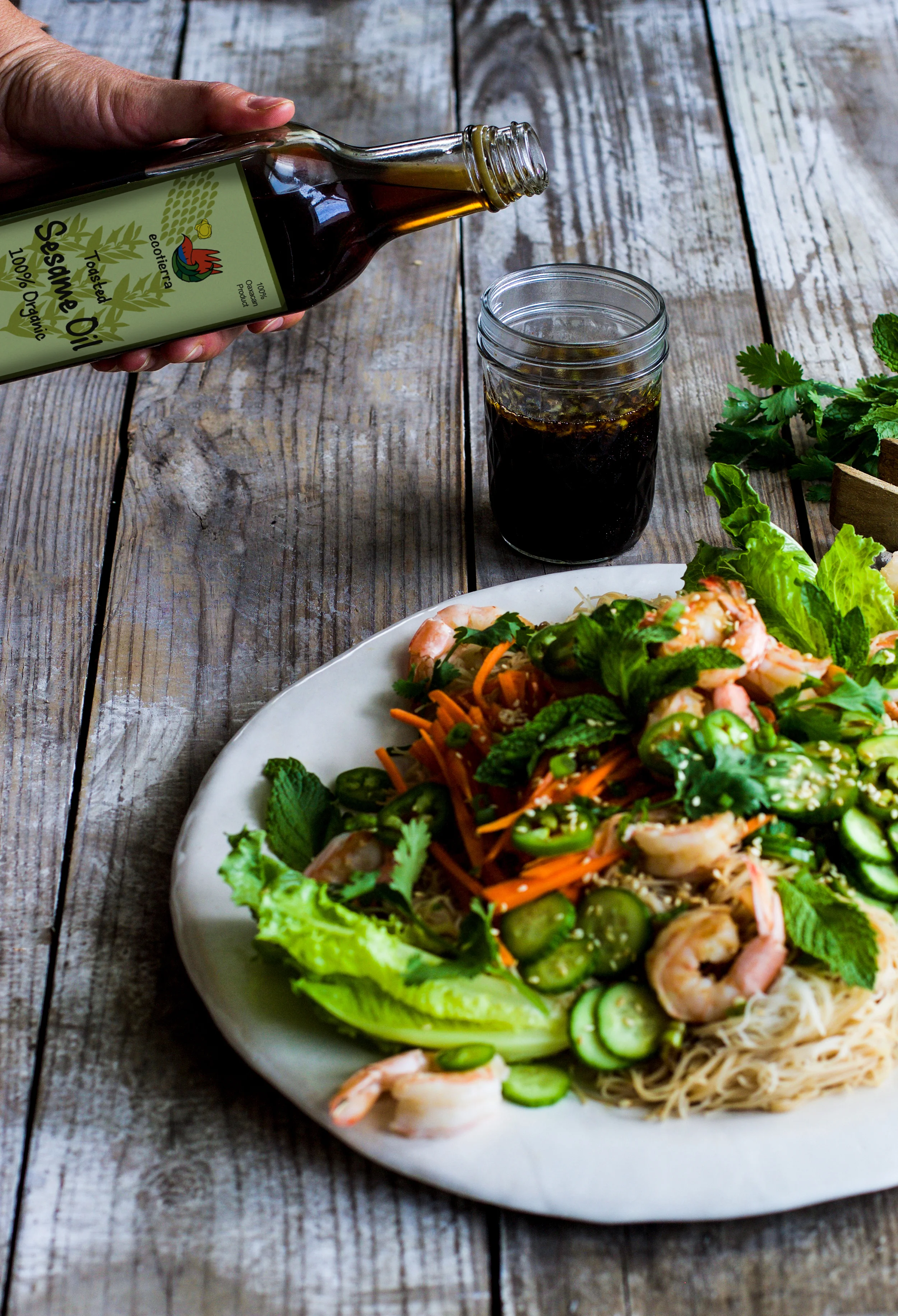 Shrimp Spring Roll Salad — My Diary of Us