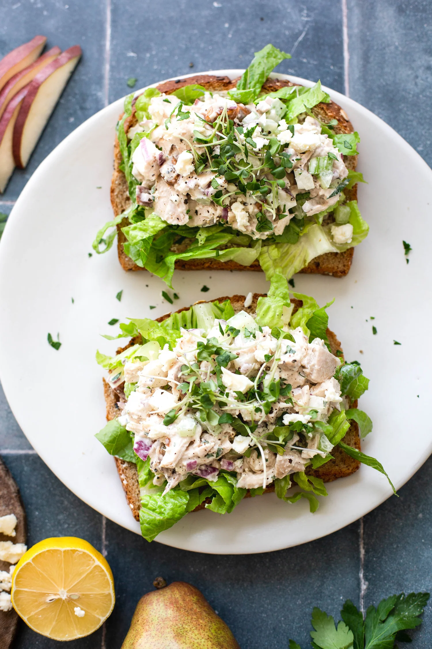 Blue Cheese and Pear Chicken Salad — My Diary of Us