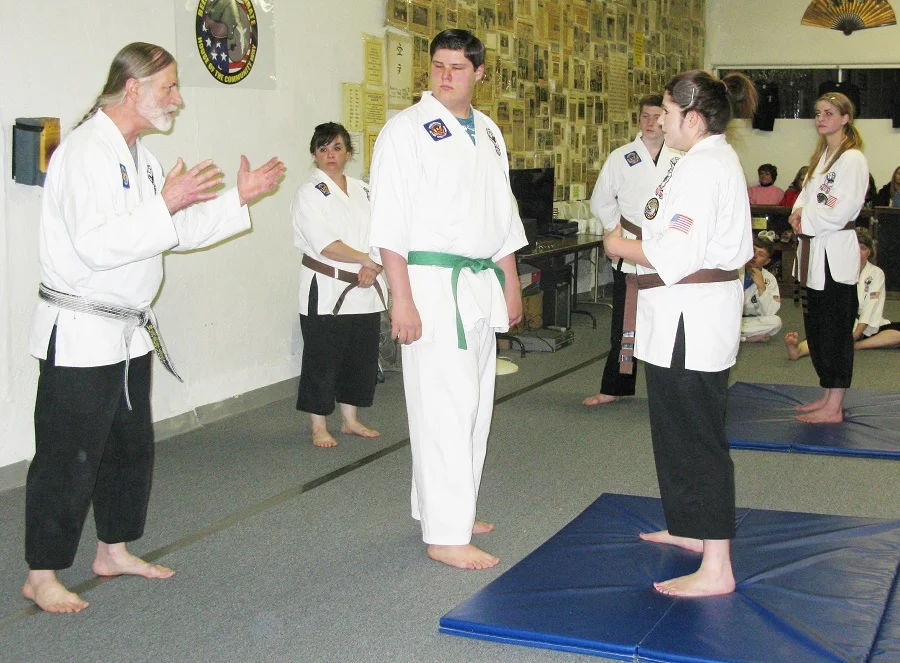 Mariah, Nick, Rick, LeeVanna April 4, 2014 — Belen Goju Ryu Karate