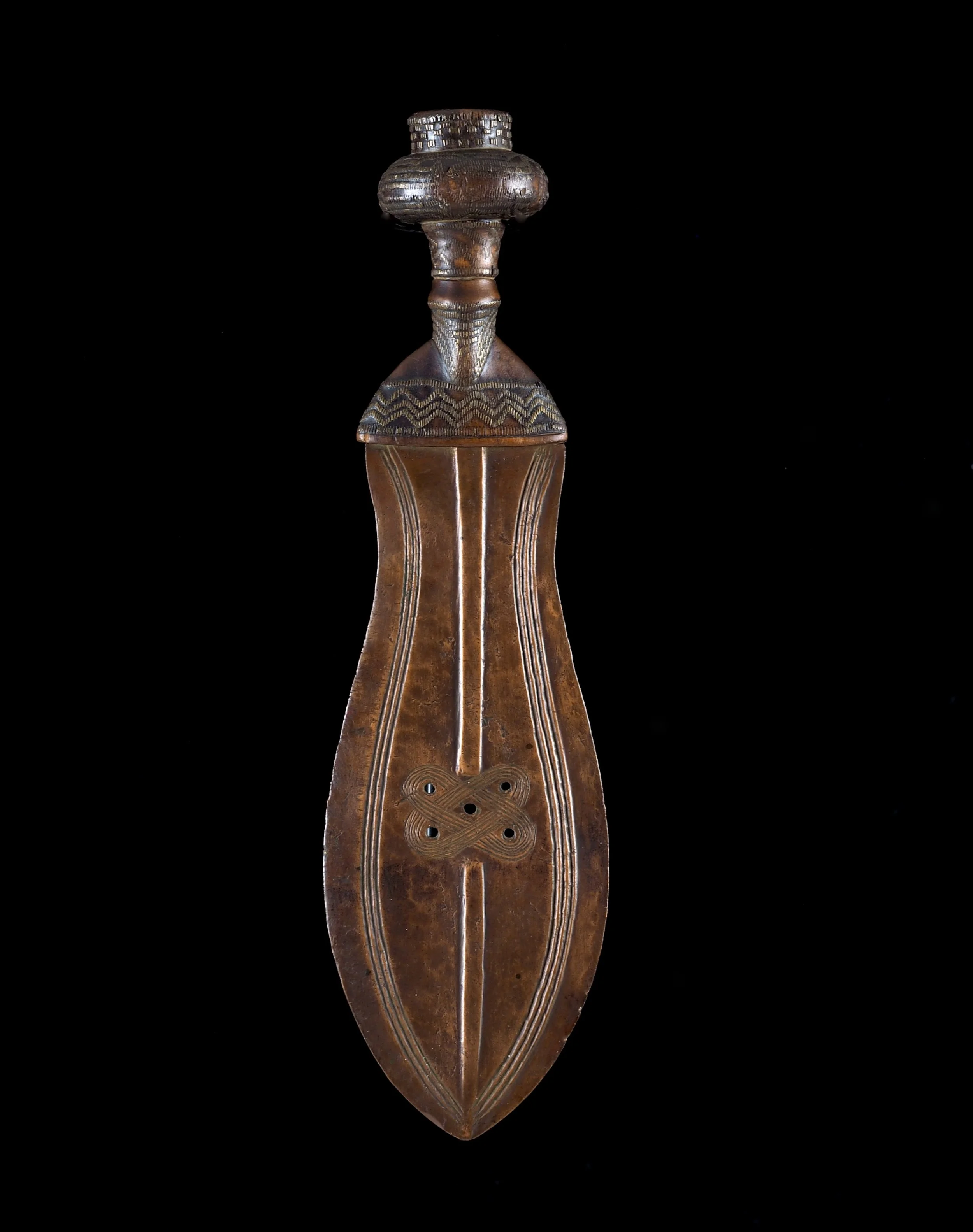 Kuba copper prestige Ikul knife, D. R. Congo — Karlsson | Wickman