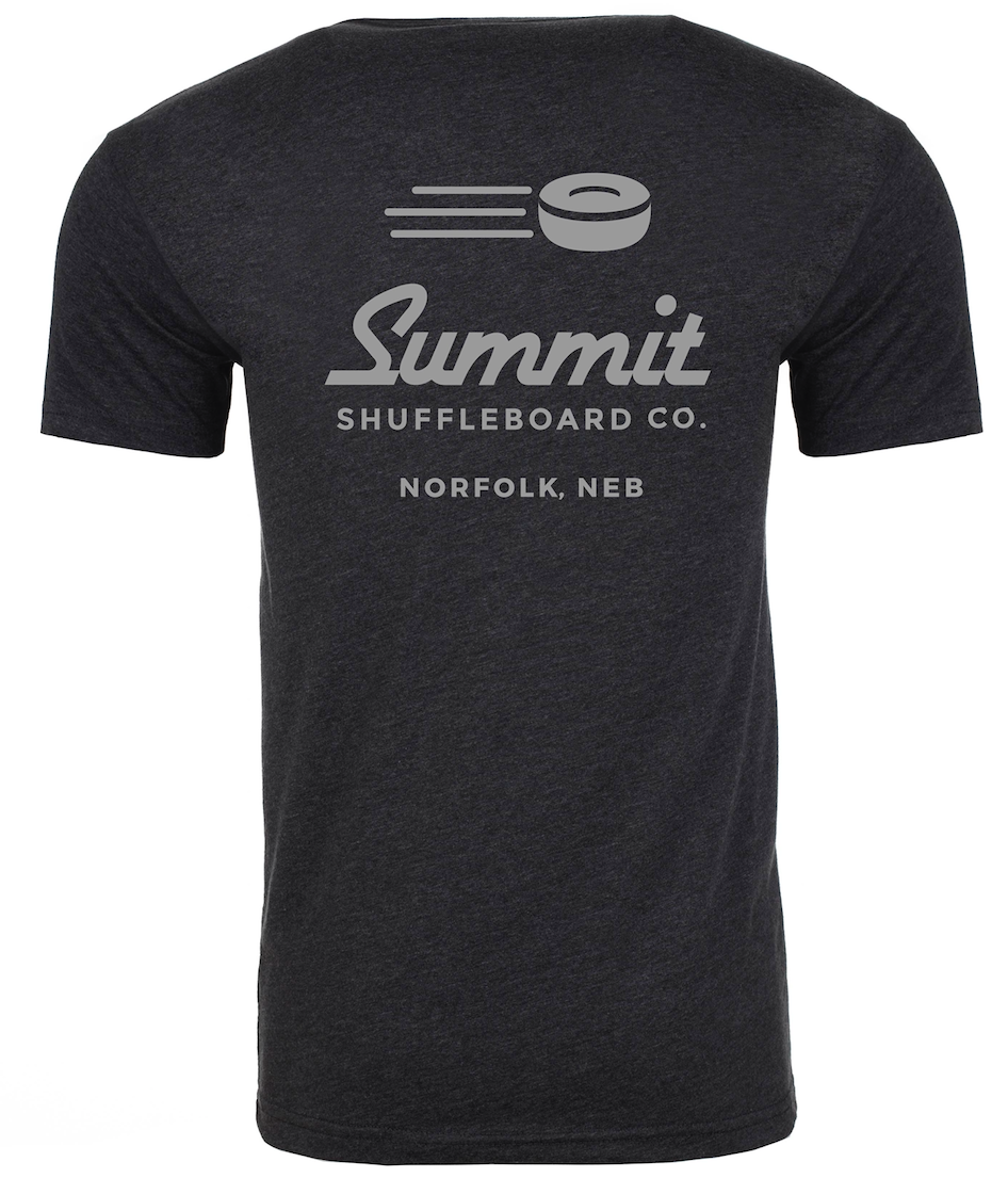 Summit - Vintage - T-Shirt - Charcoal — Summit Shuffleboard