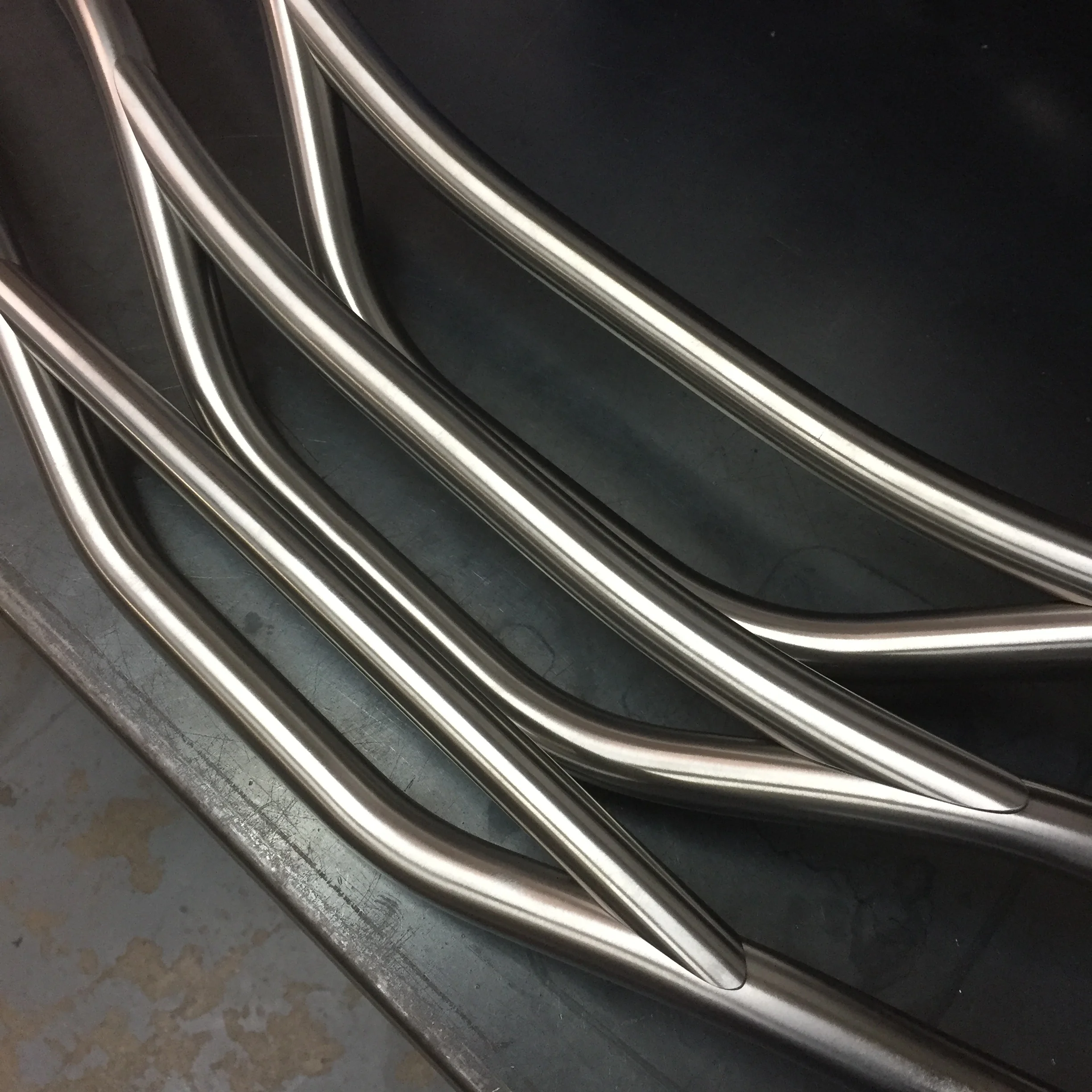 Custom Titanium Riser Bar — Moonmen Bikes