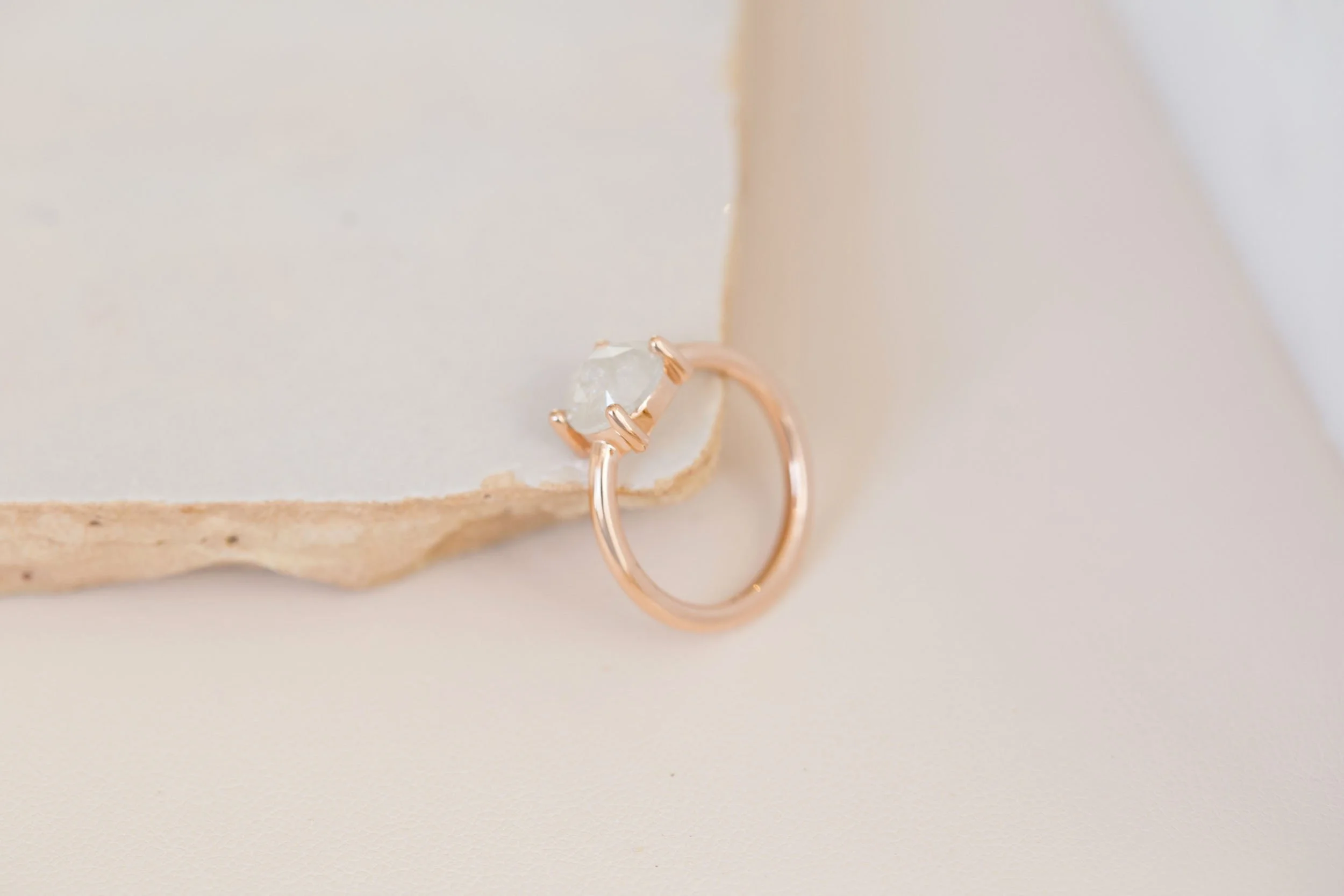 Briar Ring | Icy White Diamond Solitaire Engagement Ring 1.82 ct | 14k ...